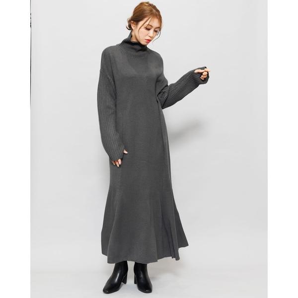 『タイムセール実施中』ZOZO問い合わせ番号:69820086ショップ:mili an deni，ミリアンデニブランド:mili an deni，ミリアンデニ商品名:マーメイドラインニットワンピースカテゴリ:ワンピース/ドレス>ワンピ...