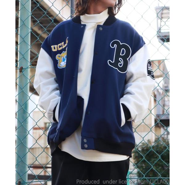 『タイムセール実施中』ZOZO問い合わせ番号:69853494ショップ:WESTSEA，ウエストシーブランド:UCLA，ユーシーエルエー商品名:UCLA　サガラワッペン刺繍 ヘビーウエイト オーバーサイズスタジャンカテゴリ:ジャケット/アウ...