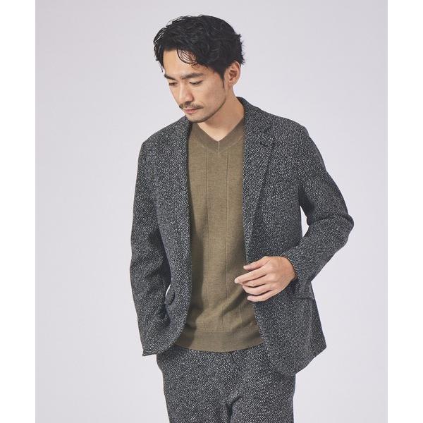 『セール実施中』ZOZO問い合わせ番号:69949435ショップ:ABAHOUSE，アバハウスブランド:ABAHOUSE GRAY，アバハウスグレイ商品名:【MASCHILE/セットアップ対応】ニット ボンディング ジャケットカテゴリ:ジャ...