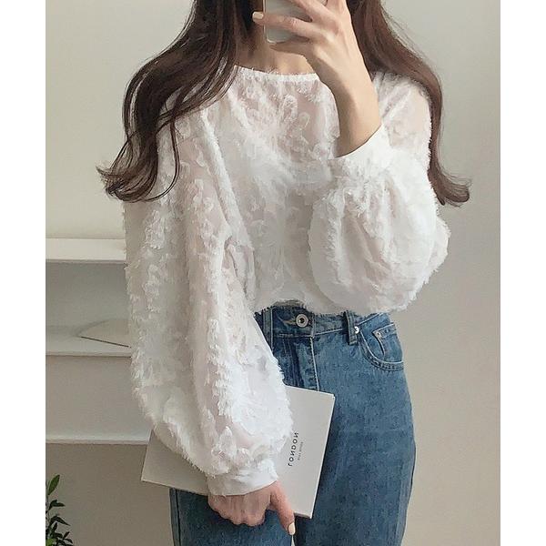 『タイムセール実施中』ZOZO問い合わせ番号:70127337ショップ:JUNOAH，ジュノアブランド:LAUIR，ラウアー商品名:フラワーシアージャガードブラウスカテゴリ:トップス>シャツ/ブラウスブランド品番:frla001-49...