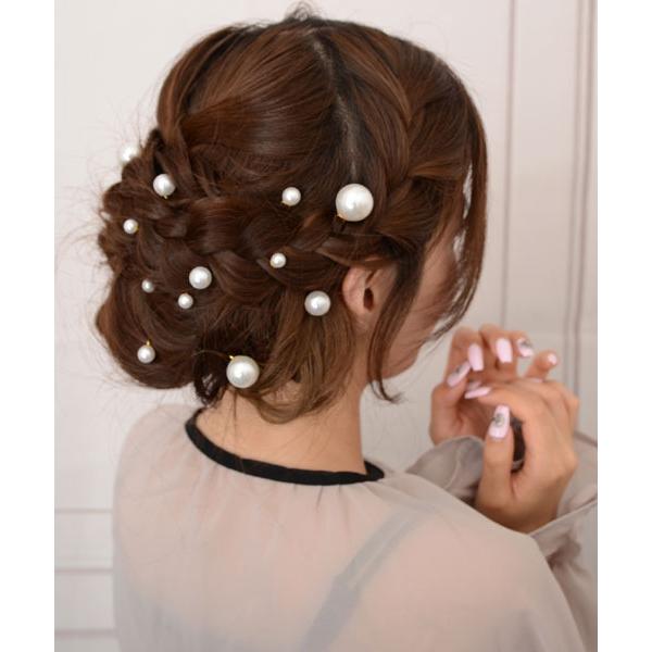 ZOZO問い合わせ番号:70153014ショップ:Mayree，メイリーブランド:Mayree，メイリー商品名:【float】パール ヘアピン Uピン【18本セット/ドレス/結婚式/成人式/着物/浴衣】カテゴリ:ヘアアクセサリー>ヘア...