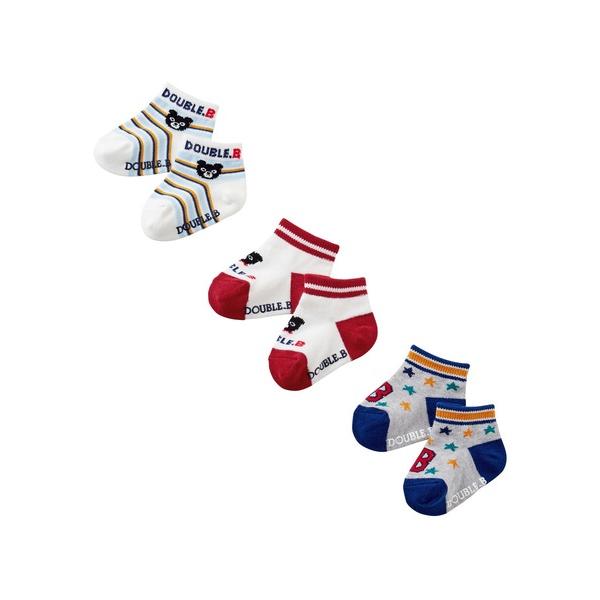 ※このアイテムは返品・交換対象外商品です。ZOZO問い合わせ番号:70188163ショップ:MIKI HOUSE，ミキハウスブランド:DOUBLE_B，ダブルビー商品名:ローカットソックスパック3足セット(11-21cm)カテゴリ:レッグウ...