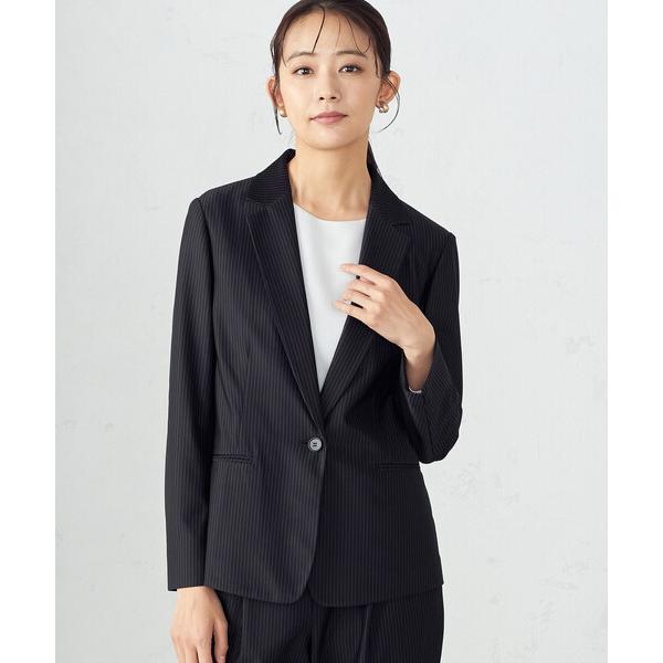 『セール実施中』ZOZO問い合わせ番号:70316490ショップ:COMME CA ISM，コムサイズムブランド:COMME CA ISM，コムサイズム商品名:【セットアップ対応】ウォッシャブル ストライプ テーラードジャケットカテゴリ:フ...