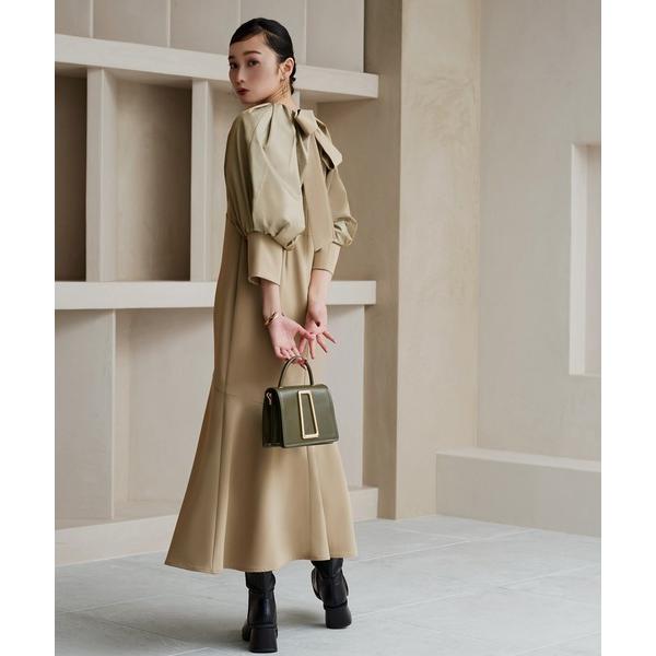 ZOZO問い合わせ番号:70317368ショップ:RUIRUE BOUTIQUE，ルイルエブティックブランド:RUIRUE BOUTIQUE，ルイルエブティック商品名:「洗える オケージョン対応」構築スリーブマーメイドシルエットロングワンピ...