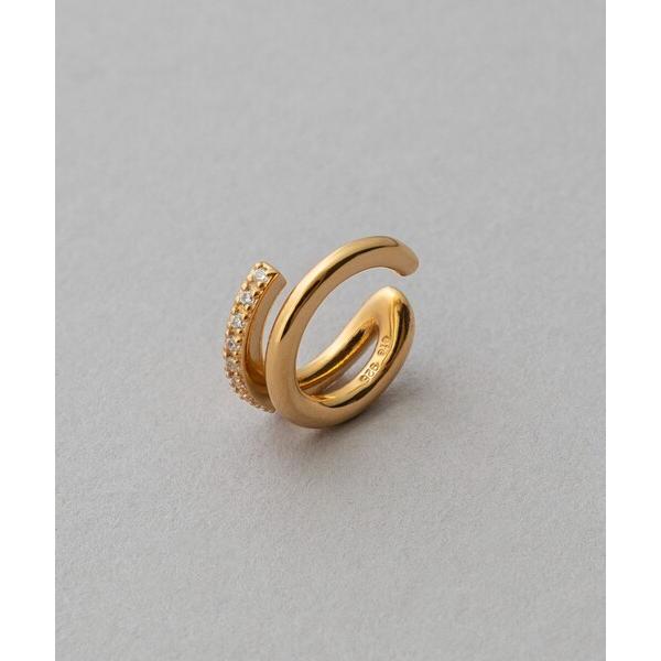 ZOZO問い合わせ番号:70448291ショップ:ete，エテブランド:ete，エテ商品名:ビジュー ピークカフカテゴリ:アクセサリー>イヤーカフブランド品番:842018素材:SV925+イエローゴールドコーティング(ニッケルフリー...