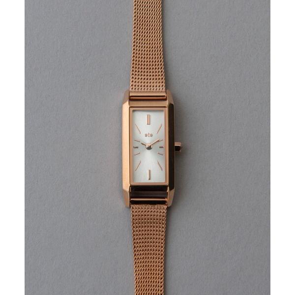 ZOZO問い合わせ番号:70448309ショップ:ete，エテブランド:ete，エテ商品名:レクタングルフェイス メッシュベルト ウォッチカテゴリ:腕時計>アナログ腕時計ブランド品番:890561-890563素材:ピンクゴールド：ス...