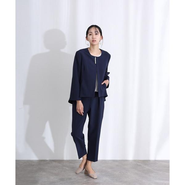 『タイムセール実施中』ZOZO問い合わせ番号:70510718ショップ:PourVous，プールヴーブランド:PourVous，プールヴー商品名:パールノーカラージャケットセレモニースーツ入学式＆2点フィッシュテールセットアップフォーマル ...