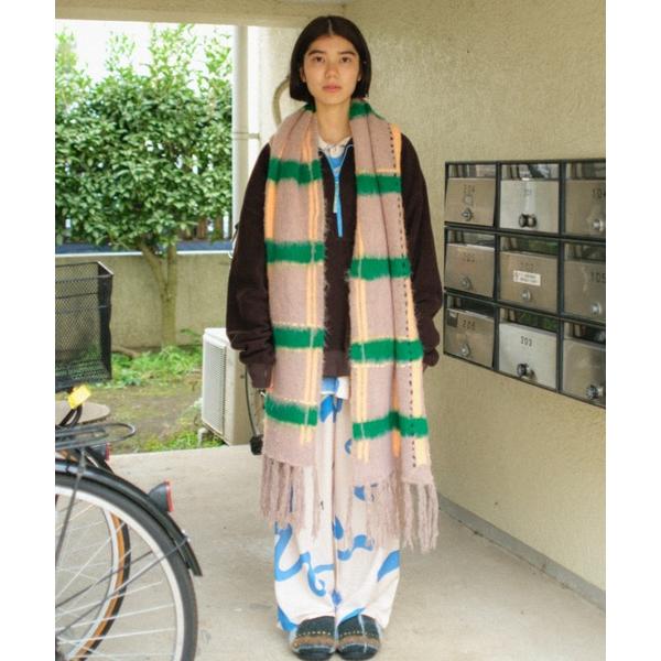 『セール実施中』ZOZO問い合わせ番号:70549159ショップ:PAMM，パムブランド:PAMM，パム商品名:透明な空気のチェックマフラーカテゴリ:ファッション雑貨>マフラーブランド品番:PM1143素材:アイボリー: アクリル57...
