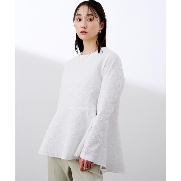 『タイムセール実施中』ZOZO問い合わせ番号:70614578ショップ:ur's，ユアーズブランド:ur's，ユアーズ商品名:ふくれジャガードクルーネックペプラムプルオーバーカテゴリ:トップス>Tシャツ/カットソーブランド品番:BBX...