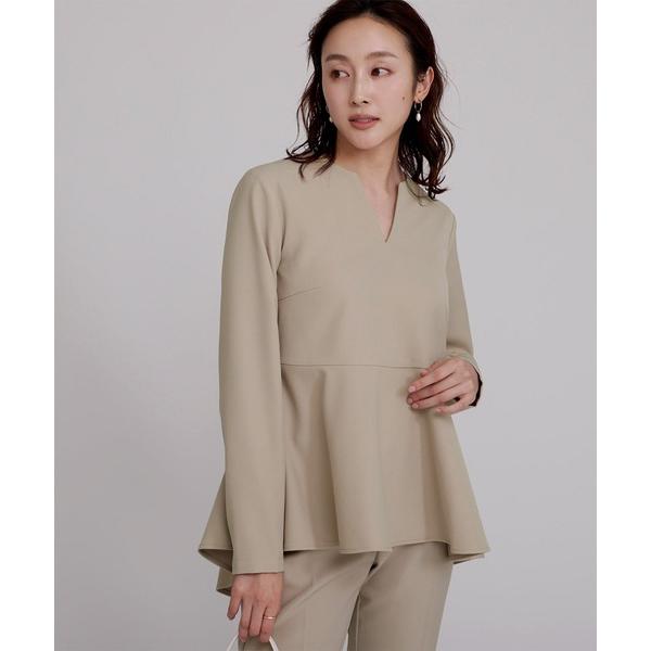 『タイムセール実施中』ZOZO問い合わせ番号:70813359ショップ:ur's，ユアーズブランド:ur's，ユアーズ商品名:キーネックペプラムトップスカテゴリ:トップス>Tシャツ/カットソーブランド品番:BBXN1371素材:ポリエ...