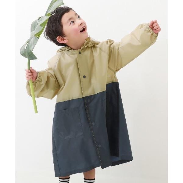 『タイムセール実施中』ZOZO問い合わせ番号:70973344ショップ:devirock，デビロックブランド:devirock，デビロック商品名:ランドセル対応 袖丈を調整できる 総柄＆バイカラーレインコート(リフレクター付き)カテゴリ:フ...