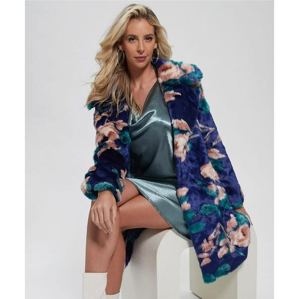 『セール実施中』ZOZO問い合わせ番号:71105921ショップ:GUESS，ゲスブランド:Guess，ゲス商品名:Magda Faux-Fur Coat コート ジャケット カテゴリ:ジャケット/アウター>チェスターコートブランド品...