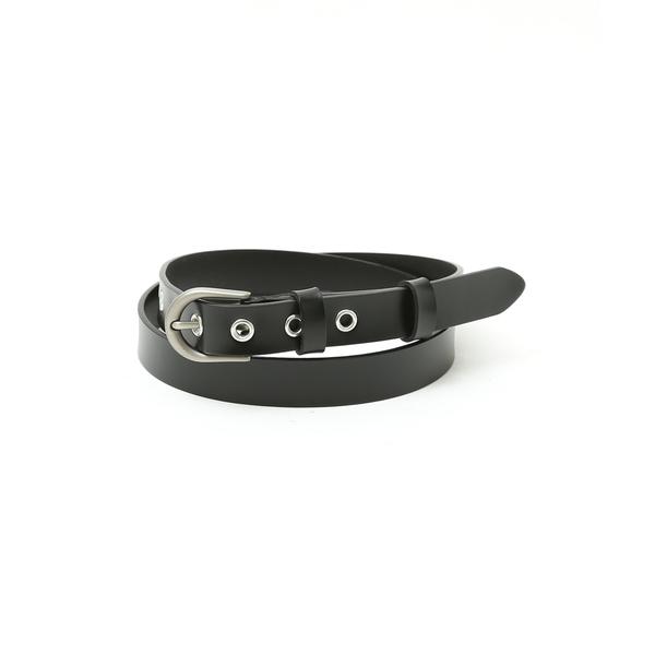 ZOZO問い合わせ番号:71108951ショップ:ABAHOUSE，アバハウスブランド:ABAHOUSE，アバハウス商品名:OILED LEATHER BLACK NARROW BELT  / ブラックレザー ナローベルト シリーズ/ユニセ...