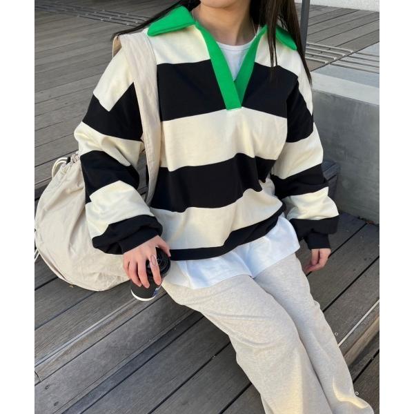 『セール実施中』ZOZO問い合わせ番号:71175309ショップ:nemne store，ネンネストアブランド:nemne store，ネンネストア商品名:【低身長用サイズあり】裏毛ボーダースキッパースウェットカテゴリ:トップス>スウ...