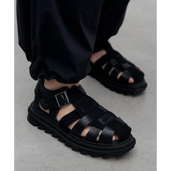 ZOZO問い合わせ番号:71243739ショップ:MONO-MART，モノマートブランド:WYM LIDNM，ウィム バイ リドム商品名:SUEDE COMBINATION SHARK SOLE GURKHAカテゴリ:シューズ>サンダ...