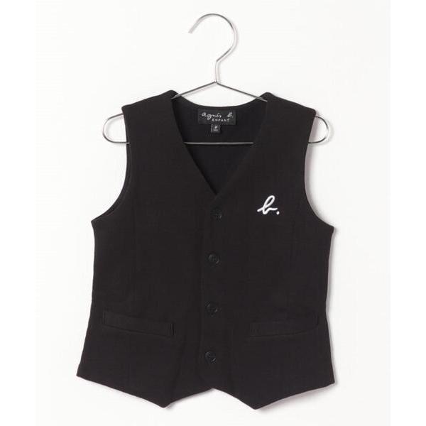 ZOZO問い合わせ番号:71311837ショップ:agnes b.，アニエスベーブランド:agnes b.，アニエスベー商品名:キッズ ”b.”ロゴ ジレカテゴリ:トップス>ベストブランド品番:EB14J630001素材:前身:綿95...
