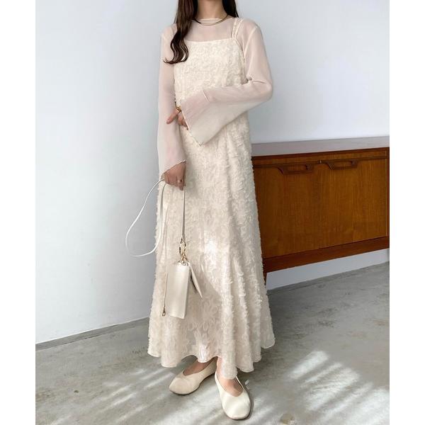 『タイムセール実施中』ZOZO問い合わせ番号:71415542ショップ:junoah，ジュノアブランド:callautia，カラウティア商品名:ジャガードキャミワンピースカテゴリ:ワンピース/ドレス>ワンピースブランド品番:frca0...