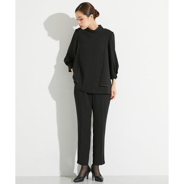 ZOZO問い合わせ番号:71749078ショップ:nissen，ニッセンブランド:Callarus Black Formal，カラルスブラックフォーマル商品名:喪服・礼服｜日本製生地｜洗える｜防しわ(イージーケア)｜セットアップ｜スタンドカ...