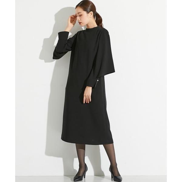 ZOZO問い合わせ番号:71749080ショップ:nissen，ニッセンブランド:Callarus Black Formal，カラルスブラックフォーマル商品名:喪服・礼服｜日本製生地｜洗える｜防しわ（イージーケア）｜袖デザイン｜ワンピース｜...