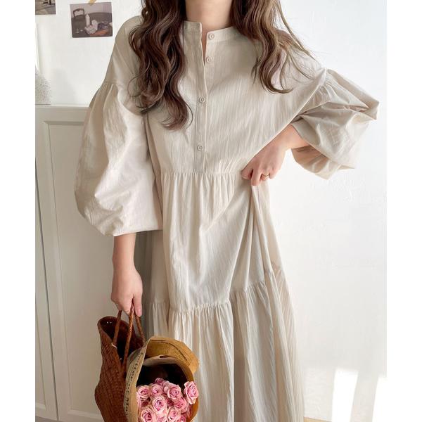 『タイムセール実施中』ZOZO問い合わせ番号:71749520ショップ:Classical Elf，クラシカルエルフブランド:classicalelf，クラシカルエルフ商品名:ふんわりモテワンピ。コットン100％バックリボンティアードワンピ...