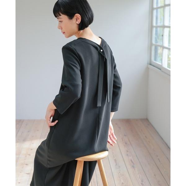 ZOZO問い合わせ番号:71783546ショップ:nissen，ニッセンブランド:Neina，ネイナ商品名:喪服・礼服｜日本製生地｜洗える｜防しわ（イージーケア）｜バックリボン｜ナチュラル｜ワンピース｜体型カバー｜＜大きいサイズ有＞カテゴリ...