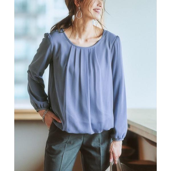 ZOZO問い合わせ番号:71906466ショップ:nissen，ニッセンブランド:7days Life Styling，セブンデイズライフスタイリング商品名:【あったか裏地付】シフォン前タックブラウスカテゴリ:トップス>シャツ/ブラウ...