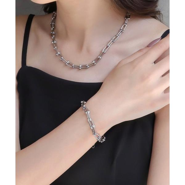 『セール実施中』ZOZO問い合わせ番号:71970265ショップ:SBG，エスビージーブランド:blackdia ocean，ブラックダイヤオーシャン商品名:blackdia ocean ホースシューチェーンネックレスカテゴリ:アクセサリー...