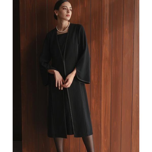 『タイムセール実施中』ZOZO問い合わせ番号:71970656ショップ:nissen，ニッセンブランド:Callarus Black Formal，カラルスブラックフォーマル商品名:喪服・礼服｜洗える｜防しわ｜サテン切替｜フロントレース｜ワ...