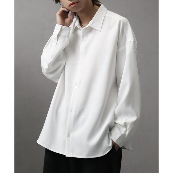 ZOZO問い合わせ番号:72033221ショップ:Art re A，アトリエブランド:welise，ウェライズ商品名:【welise/ウェライズ】【ヘビーウェイト】リッチドレープスムース ベーシックオーバーサイズシャツ/無地 白シャツカテゴ...