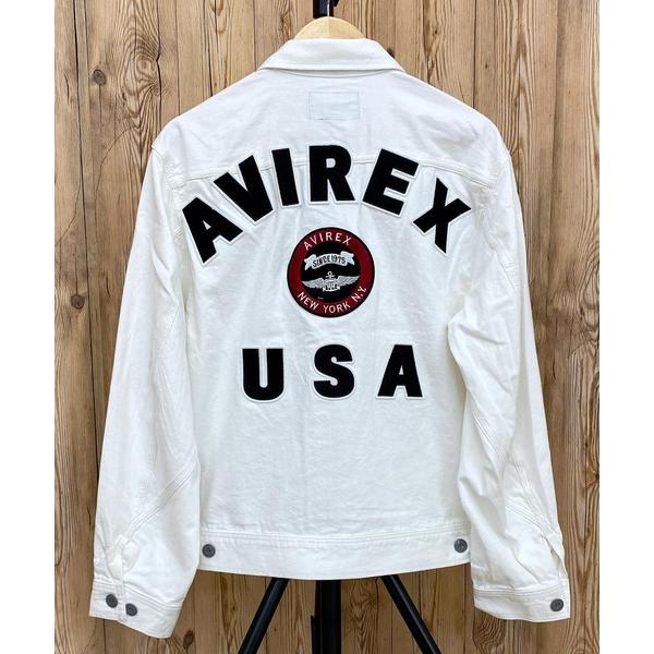 『タイムセール実施中』ZOZO問い合わせ番号:72116315ショップ:TopIsm，トップイズムブランド:AVIREX，アヴィレックス，TopIsm，トップイズム商品名:DENIM WORK JKT VARSITY LOGOカテゴリ:ジャ...