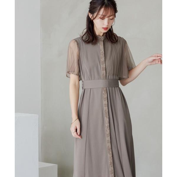 『タイムセール実施中』ZOZO問い合わせ番号:72119454ショップ:bflat，ビーフラットブランド:niana，ニアナ商品名:プリーツスリーブジャガード切り替えワンピースドレスカテゴリ:ワンピース/ドレス>ドレスブランド品番:n...