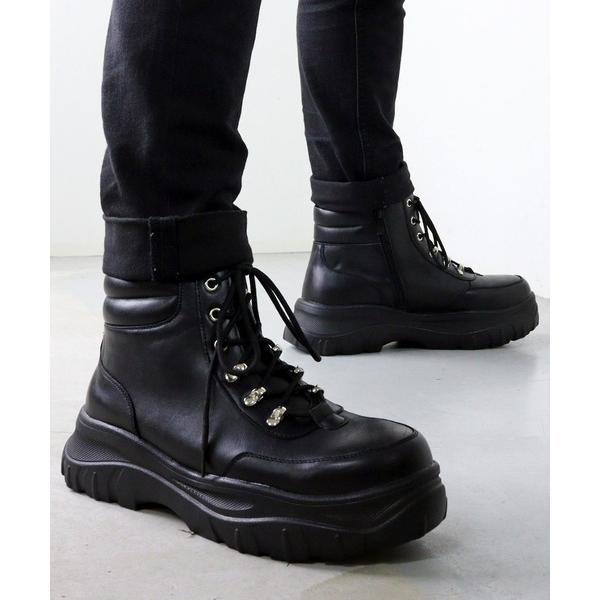 『セール実施中』ZOZO問い合わせ番号:72156578ショップ:Fusione，フュージョンブランド:exclamation，エクスクラメーション商品名:ボリュームソールダッドハイカットスニーカーカテゴリ:シューズ>スニーカーブラン...