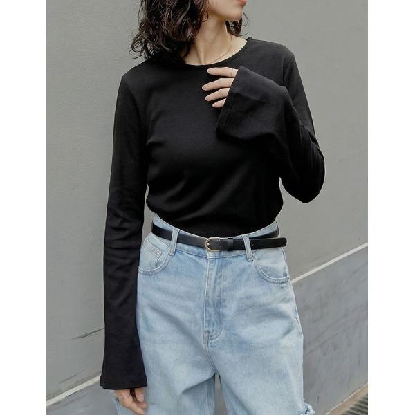 『セール実施中』ZOZO問い合わせ番号:72235958ショップ:Re:EDIT，リエディブランド:Re:EDIT，リエディ商品名:[新色追加][累計販売枚数2.1万枚突破]クルーネックフレアスリーブリブカットソートップスカテゴリ:トップス...