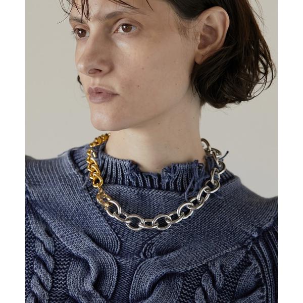 ZOZO問い合わせ番号:72254377ショップ:PRANK PROJECT，プランクプロジェクトブランド:PRANK PROJECT，プランクプロジェクト商品名:バイカラービックチェーンチョーカー/Bicolor Big Chain Ch...