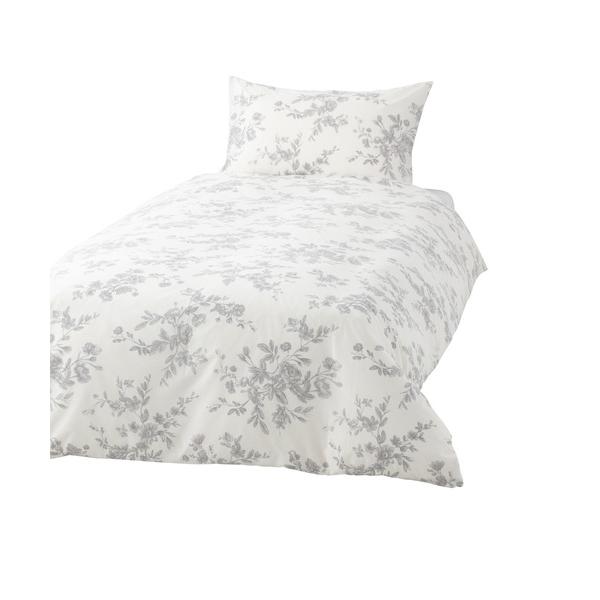 ZOZO問い合わせ番号:72291613ショップ:Francfranc，フランフランブランド:Francfranc，フランフラン商品名:クラシックフラワー 掛け布団カバー SD GY　花柄 モノトーン グレーカテゴリ:インテリア>寝具...