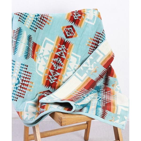 『タイムセール実施中』ZOZO問い合わせ番号:72291909ショップ:WESTSEA，ウエストシーブランド:PENDLETON，ペンドルトン，WESTSEA，ウエストシー商品名:【ペンドルトン】インディアン ネイティブ 大判 ジャガード ...