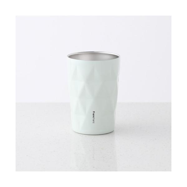 ZOZO問い合わせ番号:72293332ショップ:Francfranc，フランフランブランド:Francfranc，フランフラン商品名:ルースト サーモタンブラー M ダイヤ ホワイト 保冷 保温 真空二重構造 ステンレスカップカテゴリ:食...
