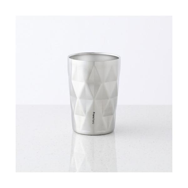 ZOZO問い合わせ番号:72293337ショップ:Francfranc，フランフランブランド:Francfranc，フランフラン商品名:ルースト サーモタンブラー M ダイヤ シルバー 保冷 保温 真空二重構造 ステンレスカップカテゴリ:食...