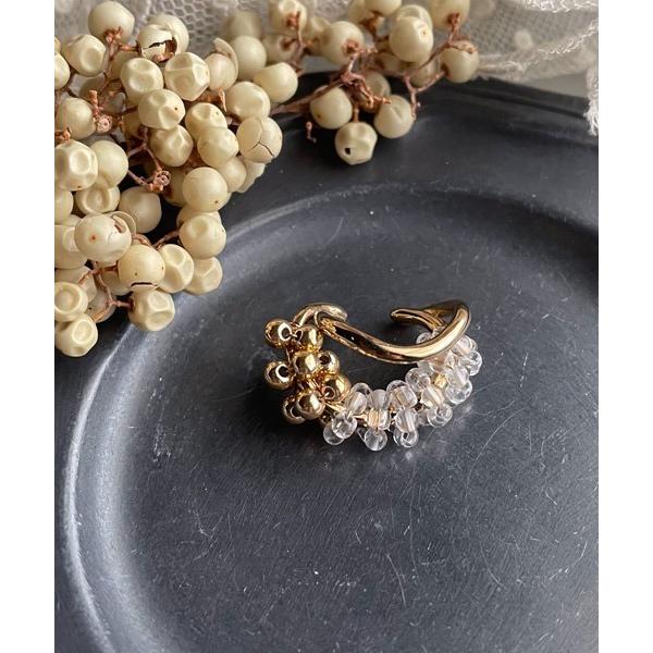 ZOZO問い合わせ番号:72293761ショップ:TONE，トーンブランド:tone，トーン商品名:【malle la brocante/マルラブロカント】天然石×ヴィンテージゴールドビーズのイヤーカフ（片耳用）/誕生石カテゴリ:アクセサリ...