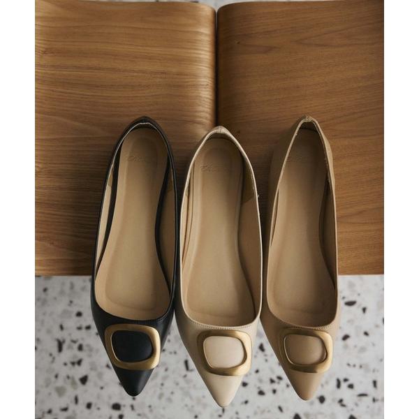 『タイムセール実施中』ZOZO問い合わせ番号:72329955ショップ:Edit Sheen，エディット シーンブランド:Edit Sheen，エディットシーン商品名:メタルパーツフラットシューズカテゴリ:シューズ>パンプスブランド品...