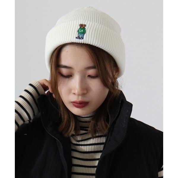 『タイムセール実施中』ZOZO問い合わせ番号:72358991ショップ:FUNALIVE，ファンアライブブランド:TESTIFY，テスティファイ，FUNALIVE，ファンアライブ商品名:TESTIFY 防寒 クマの刺繍ニット帽 / OOTD...