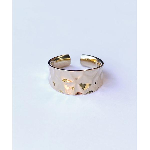 ZOZO問い合わせ番号:72359127ショップ:Brick Shiota Ink.，ブリックシオタブランド:Blanche，ブランシュ商品名:Blanche ブランシュ ハンマリングピンキーリング Croire (クルワー)  GOLDカ...