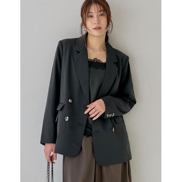 『タイムセール実施中』ZOZO問い合わせ番号:72391449ショップ:Re:EDIT，リエディブランド:Re:EDIT，リエディ商品名:[入卒式 セレモニー]ダブルテーラードジャケットカテゴリ:ジャケット/アウター>テーラードジャケ...