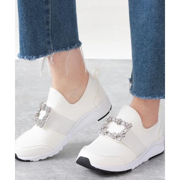 『タイムセール実施中』ZOZO問い合わせ番号:72392058ショップ:Xti Shoes，エックスティーアイ シューズブランド:ALETTA，アレッタ商品名:軽量 煌めく ビジュースニーカー / パールスニーカーカテゴリ:シューズ>...