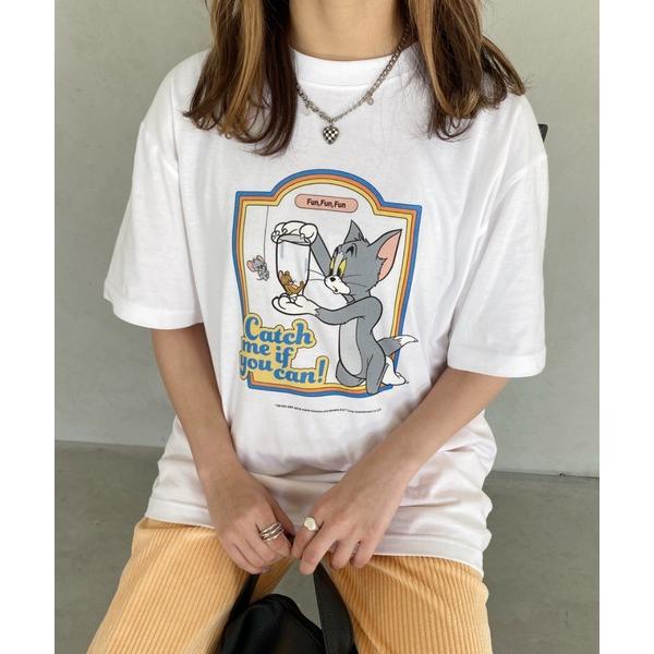 『セール実施中』ZOZO問い合わせ番号:72425186ショップ:Outfitter lab，アウトフィッターラボブランド:キャラチョイ，キャラチョイ商品名:TOM＆JERRY/トムとジェリー/Catchme/Tシャツ/映画/キャラクターカ...
