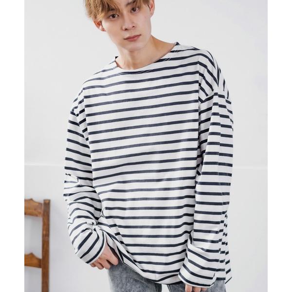 ZOZO問い合わせ番号:72426637ショップ:improves，インプローブスブランド:improves，インプローブス商品名:【improves】ボーダー ボートネック 長袖 バスクシャツカテゴリ:トップス>Tシャツ/カットソー...