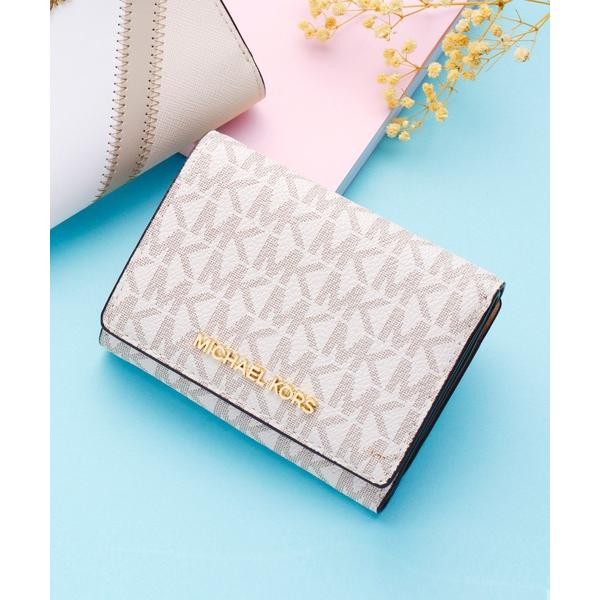 『セール実施中』ZOZO問い合わせ番号:72460964ショップ:MICHAEL KORS，マイケル・コースブランド:MICHAEL KORS，マイケルコース商品名:JET SET TRAVEL コンパクト ウォレット ミディアム - MK...
