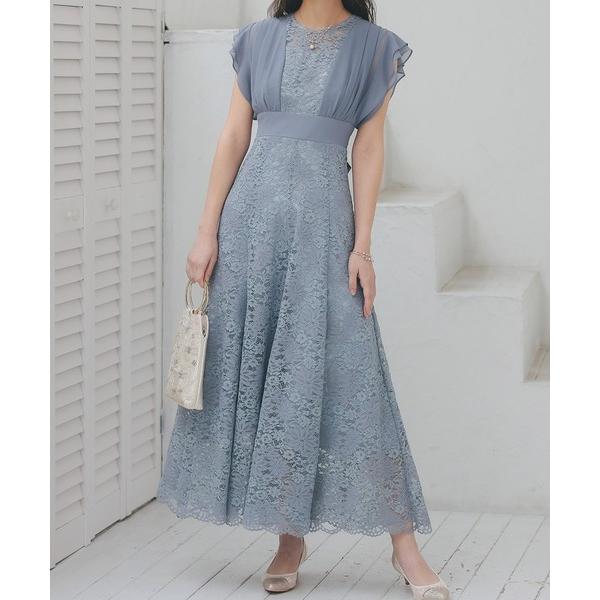 『タイムセール実施中』ZOZO問い合わせ番号:72460995ショップ:Dorry Doll，ドリードールブランド:Dorry Doll，ドリードール商品名:シフォン×レースバックリボンドレス【低身長向けサイズあり】オケージョンドレスカテゴ...