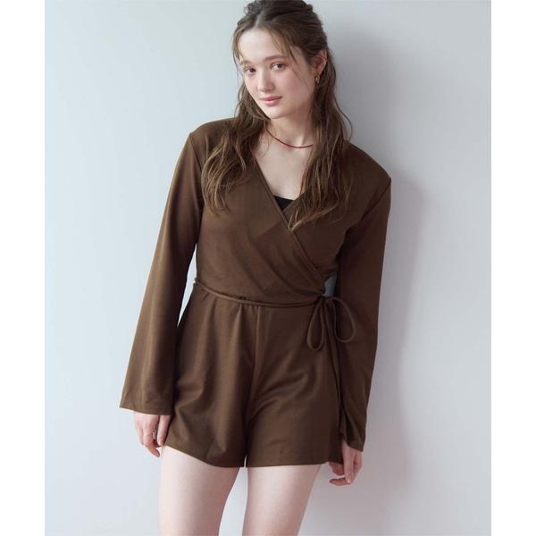 『タイムセール実施中』ZOZO問い合わせ番号:72491530ショップ:titivate，ティティベイトブランド:SEA DRESS，シードレス商品名:細リブカシュクールオールインワン/ラッシュガードカテゴリ:水着/着物・浴衣>ラッシ...