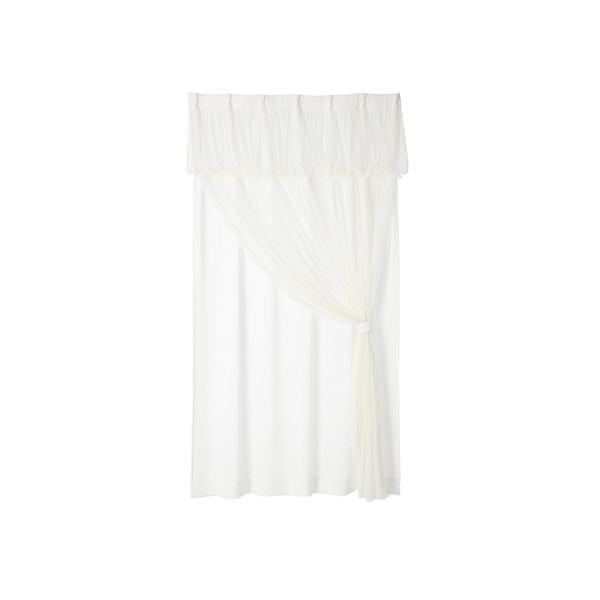 ZOZO問い合わせ番号:72494605ショップ:Francfranc，フランフランブランド:Francfranc，フランフラン商品名:チュールバルーン ダブルカーテン H2000×W1000 アイボリー（レース＆ドレープ/既製）カテゴリ:...